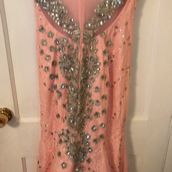 Dresses | Handmade Gown Amazing Pink And Silver | Poshmark